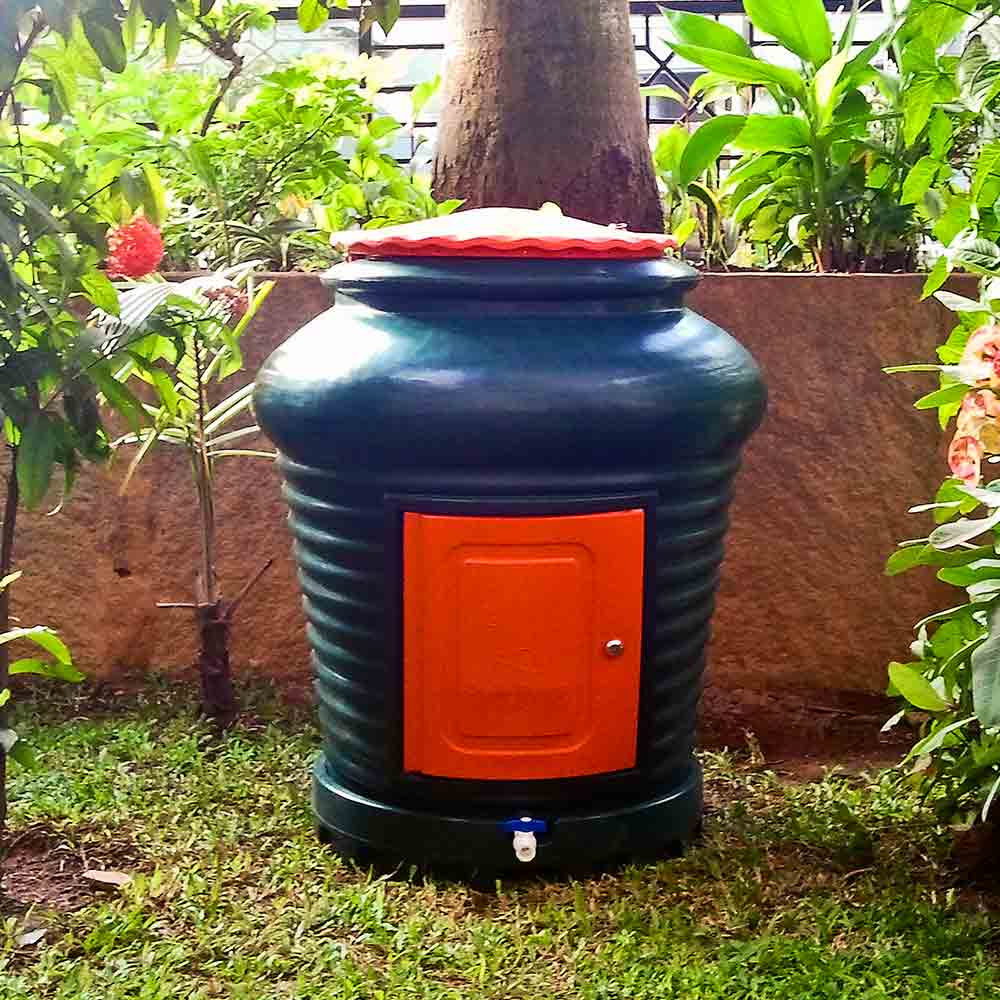 Smell-free, no-power, AAGA Bulk Organic Waste Converter