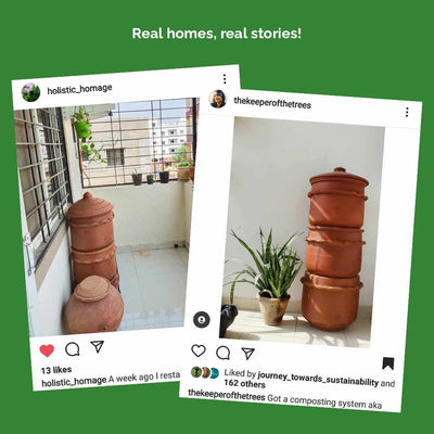 Easy home composting with Khamba 3Tier Large composter